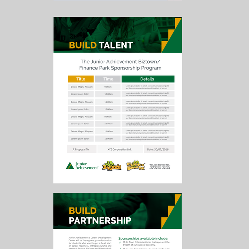 Shop Sponsorship Brochure | Brochure contest