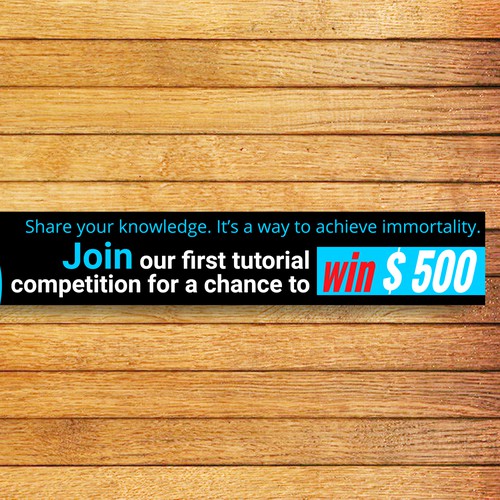 Create a competition ad banner | Signage contest