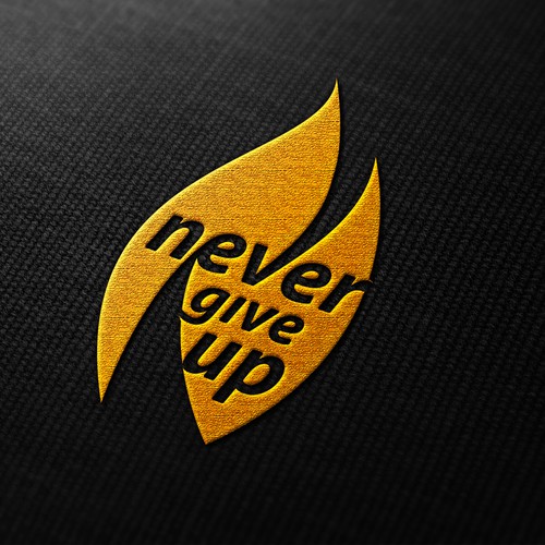 Create an apparel symbol for our Never Give Up clothing line | Logo ...