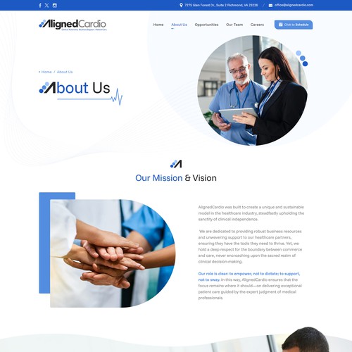 Designs | Website redesign for cardiology practice trying to attract ...