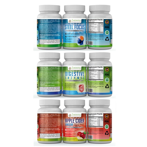 Revamp the Brand Label for popular nutritional supplement company ...