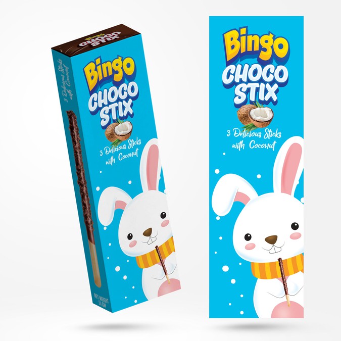 Design bright & cute packing for Choco Stix | Product packaging contest