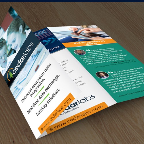 Design an eye-catching, easy to read brochure for Cedar Labs, an ...
