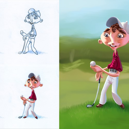 Create an avatar/character for new Golf Website | Illustration or ...