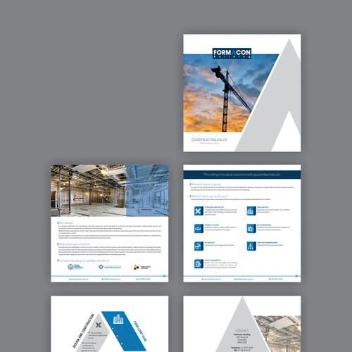 Create my construction business brochure | Brochure contest