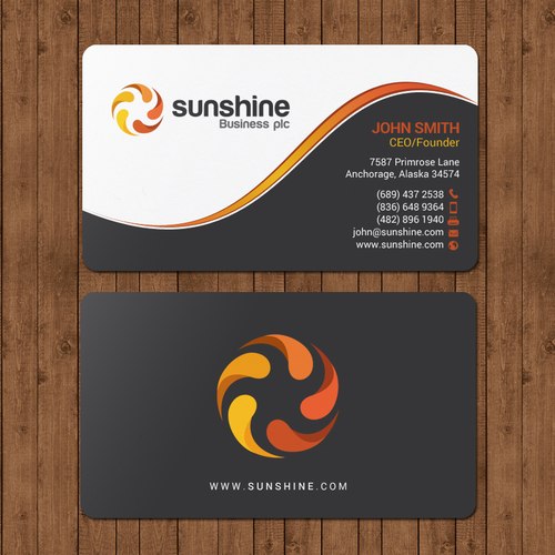 Sunshine | Business card contest
