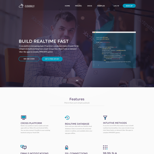 Designs | Redesign website for communications API plugin | Web page ...