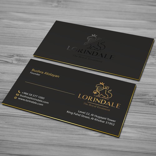 Create a luxury business card for concierge services | Business card ...