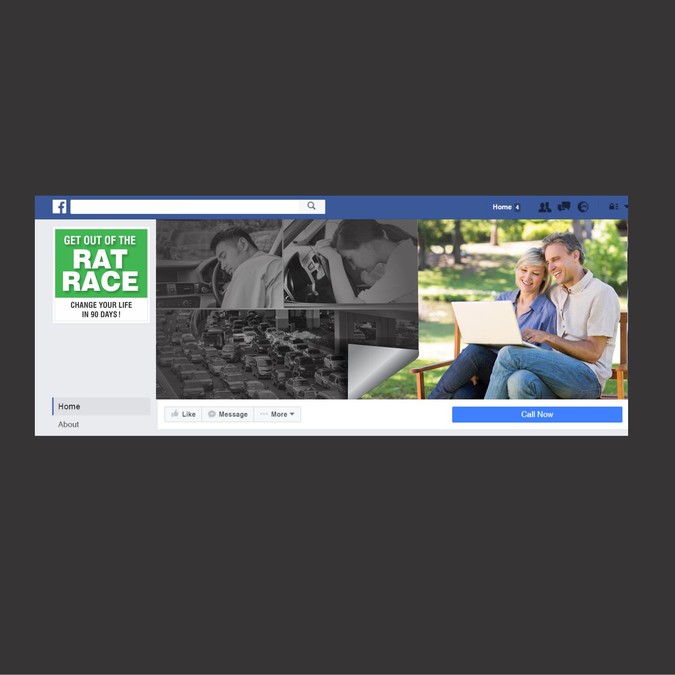 Design a "Get Out Of The Rat Race" Facebook Cover | Facebook cover contest