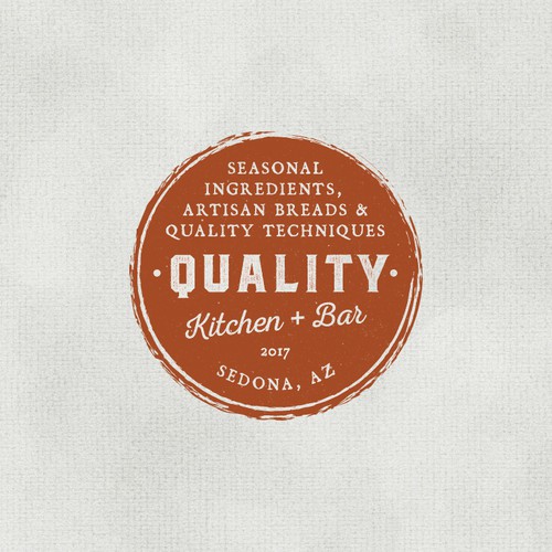 Give a HISTORIC, YET BRIGHT AND ORGANIC LOGO to Quality Kitchen + Bar ...