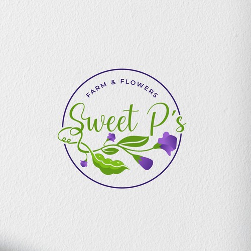 Designs | Viney Three peas in a pod with flower | Logo design contest