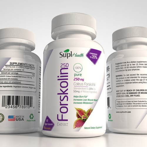 Health Supplement Packaging Design Required for New Online Company ...