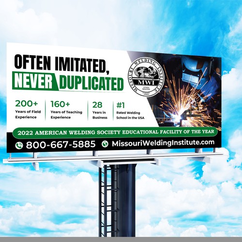 Designs | Billboard for top welding school in the USA! | Signage contest
