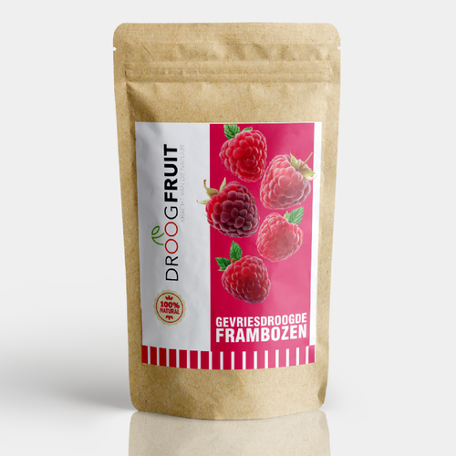 Designs | ETIKET FRONT BAG FREEZE DRIED FRUIT RASPBERRY WHOLE | Product ...