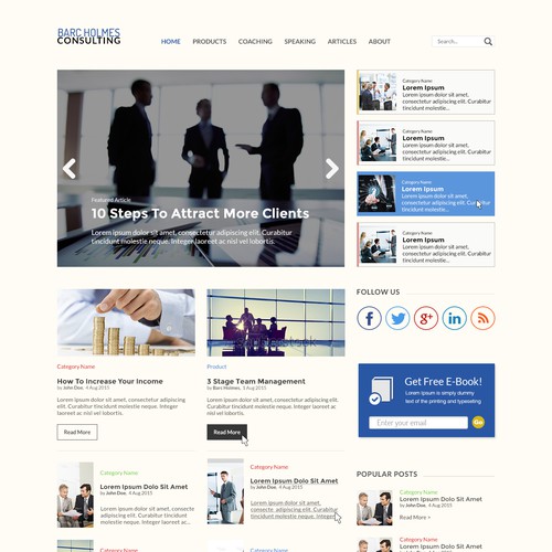 Design a consulting website that attracts digital marketing executives ...