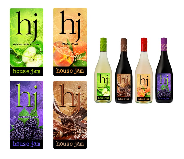 Create the next product label for HOUSE JAM fruit wines! DELICIOUS ...