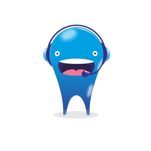 BlueCaller - Create a logo character/mascot for a software application ...