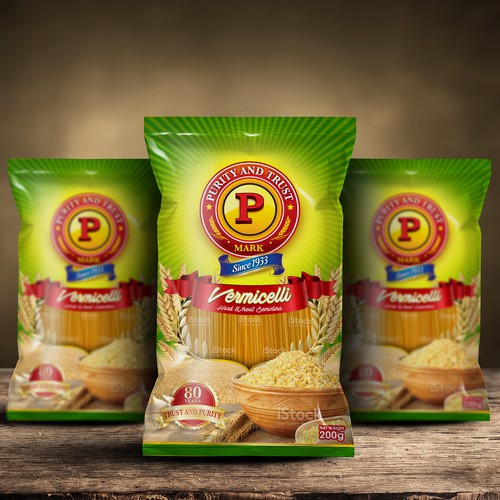 Designs | P Mark Wheat Semolina Vermicelli Design | Product packaging ...