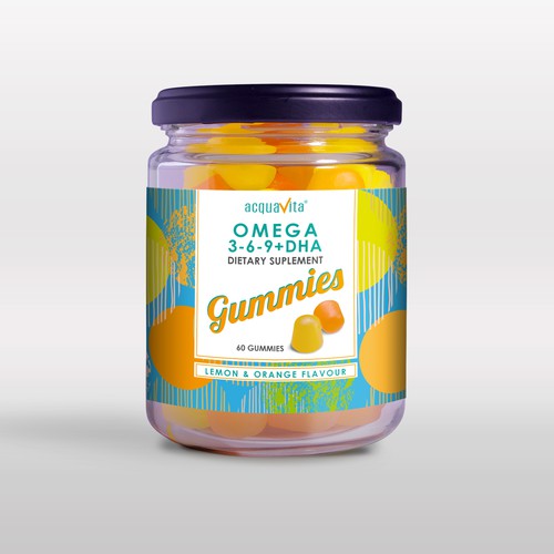 Label Design for the New Innovative Gummy Supplement. | Product label ...