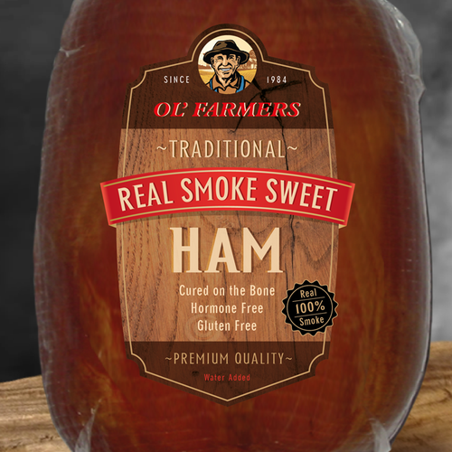 Take our Ham label from boring to Extraordinary !! | Product label contest