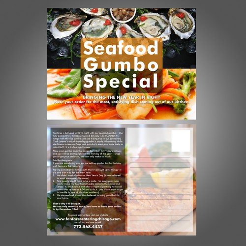 Nawlins Seafood Gumbo | Postcard, flyer or print contest