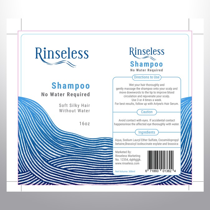 Design a Modern Shampoo Label | Product label contest