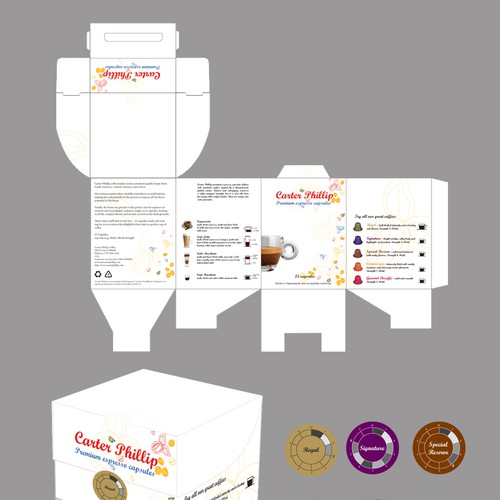 Design an espresso coffee box package. Modern, international, exclusive ...