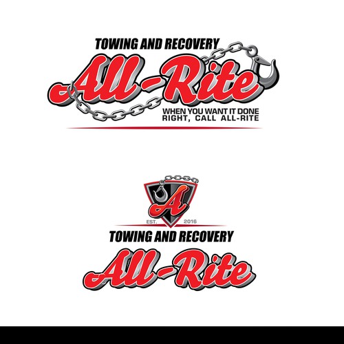 Create a captivating logo for a towing and recovery business (All-Rite ...