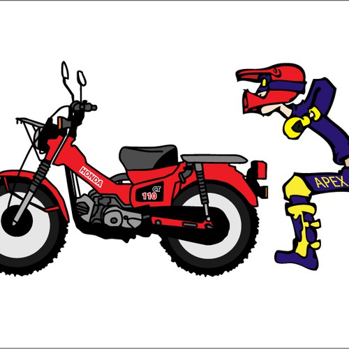 Logo for Charity Fundraiser on Honda CT110 "Postie" Bikes | Logo design ...