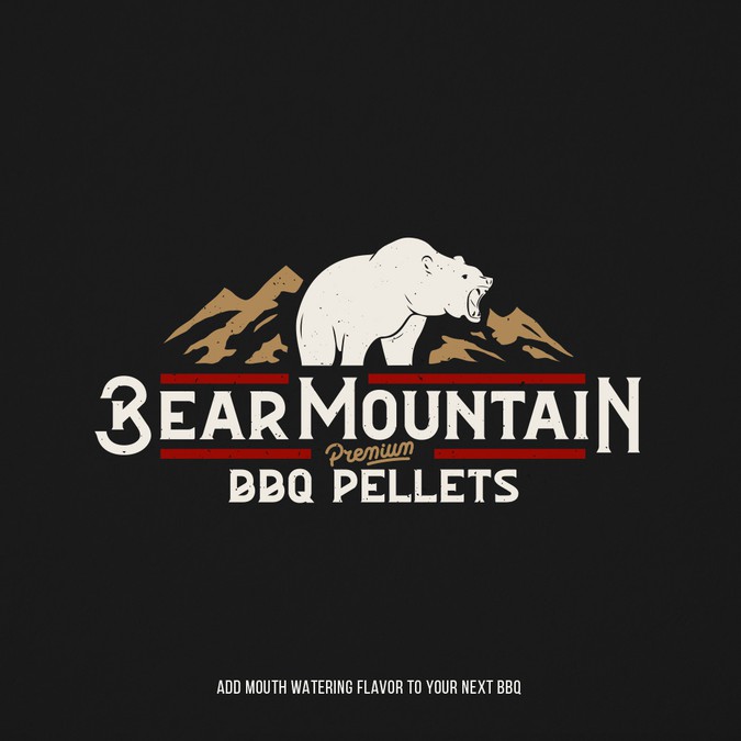 We need a new and cool logo for Bear Mountain BBQ Pellets | Logo design ...