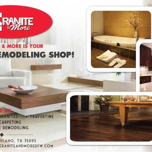 Create an ad for Granite and More | Postcard, flyer or print contest
