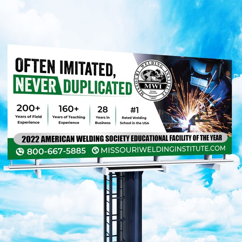 Designs | Billboard for top welding school in the USA! | Signage contest