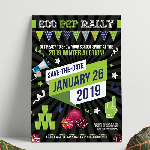 Pep rally theme school fundraiser invitation | Other business or ...