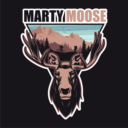 Designs | Marty Moose Sticker | Sticker contest