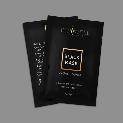 Luxury blackhead cosmetics packets with additional work for the winner ...