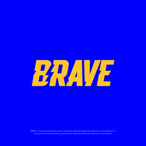 Designs | Protein Water Beverage Logo & Brand Identity Kit "BRAVE ...