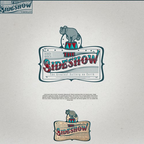 Designs | Logo for The Sideshow - a whimsical art gallery | Logo design ...
