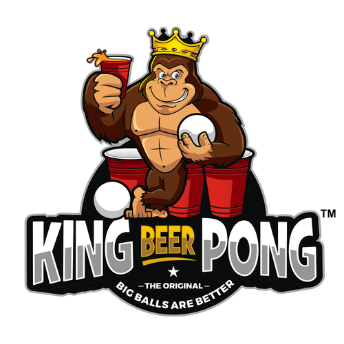 King Pong - Giant Beer Pong | Logo design contest