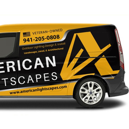 Designs | Sharp Van Wrap for Outdoor Lighting Service | Car, truck or ...
