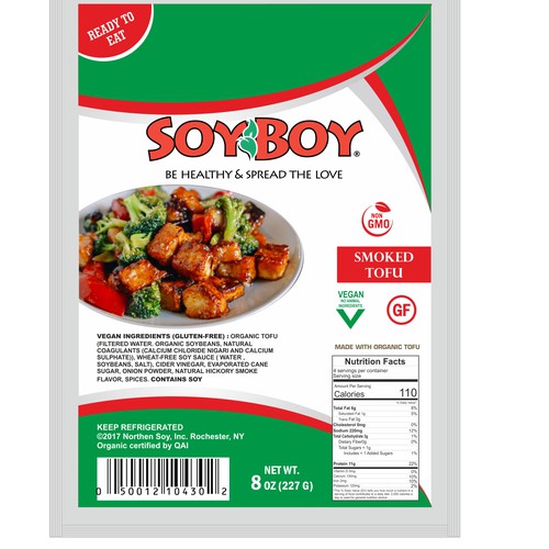 SoyBoy Tofu Label Refresh | Product label contest