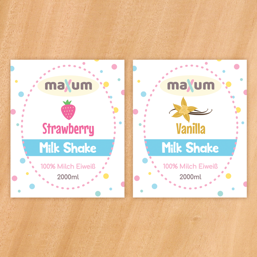 Milk Shake label design | Product label contest