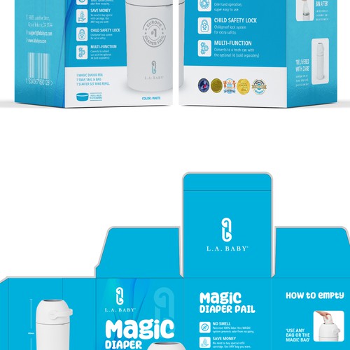 Designs | Create an Attractive & Functional Diaper Pail Packaging ...