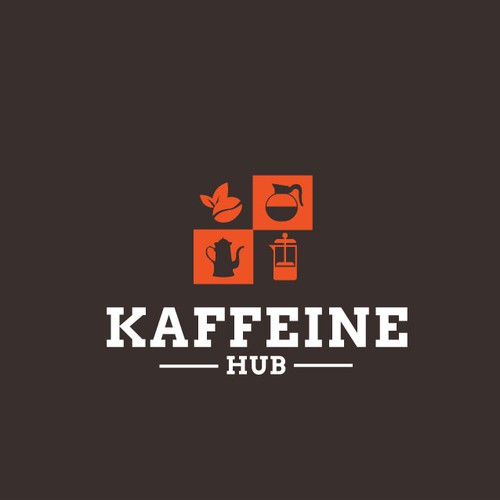 Design an attractive logo for Kaffeine Hub Speciality Coffee Shop ...