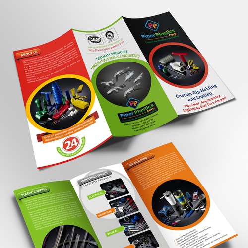 Designs | Create an Industrial Tri-Fold Brochure for Piper-Plastics ...