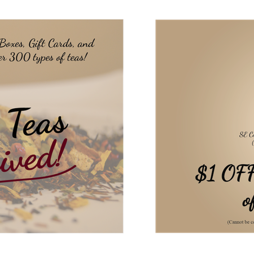 Fava Tea Company needs a new postcard, flyer or print | Postcard, flyer ...