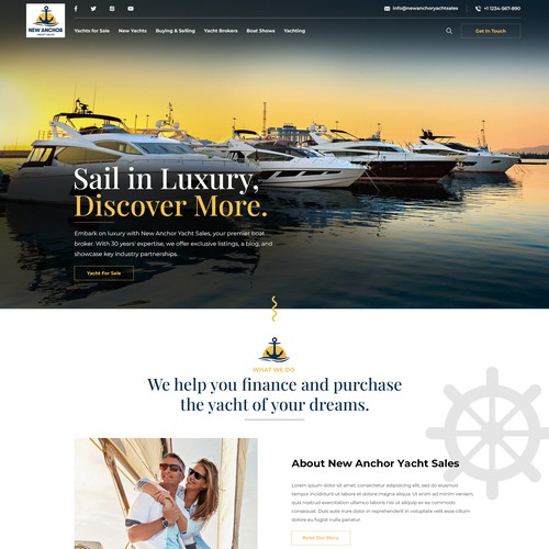 Designs | 🛥️ 👙🚤 Awesome boat / yacht brokerage firm changing the ...