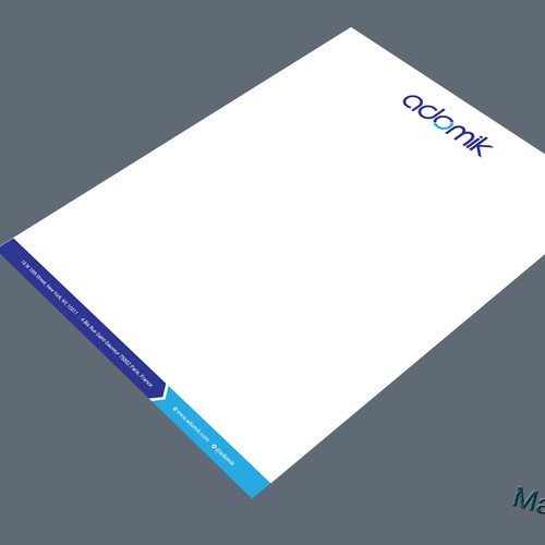 Design letterhead for a global technology company | Stationery contest