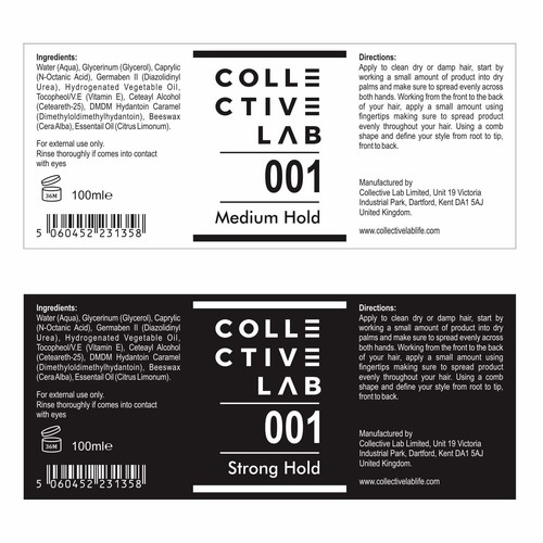 minimalist/edgy label for men's grooming brand | Product label contest