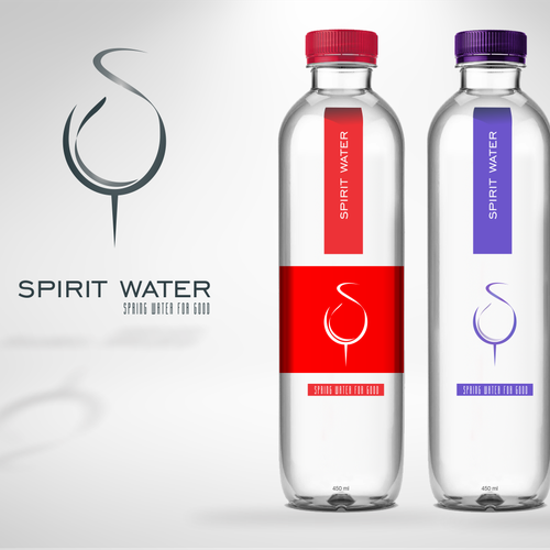 Spirit water logo and bottle design | Logo & brand identity pack contest