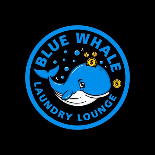 Designs | Unleash Your Creativity, Logo Design for "Blue Whale Laundry ...